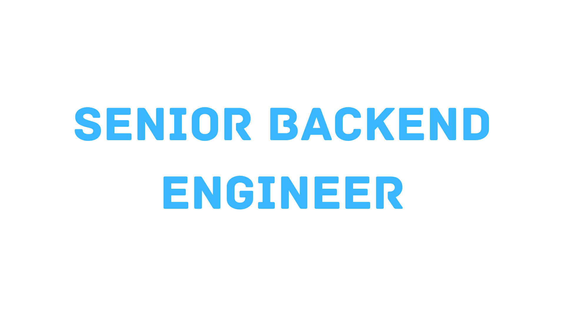 Senior Backend Engineer Omnes Group