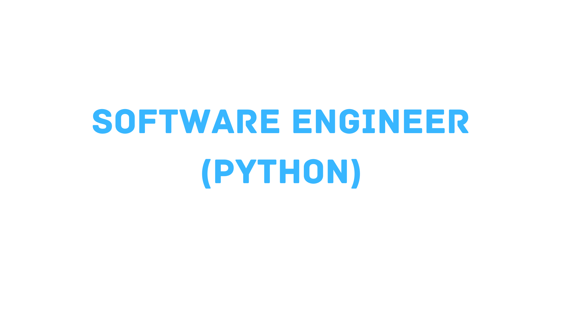 Software Engineer (Python) | Omnes Group