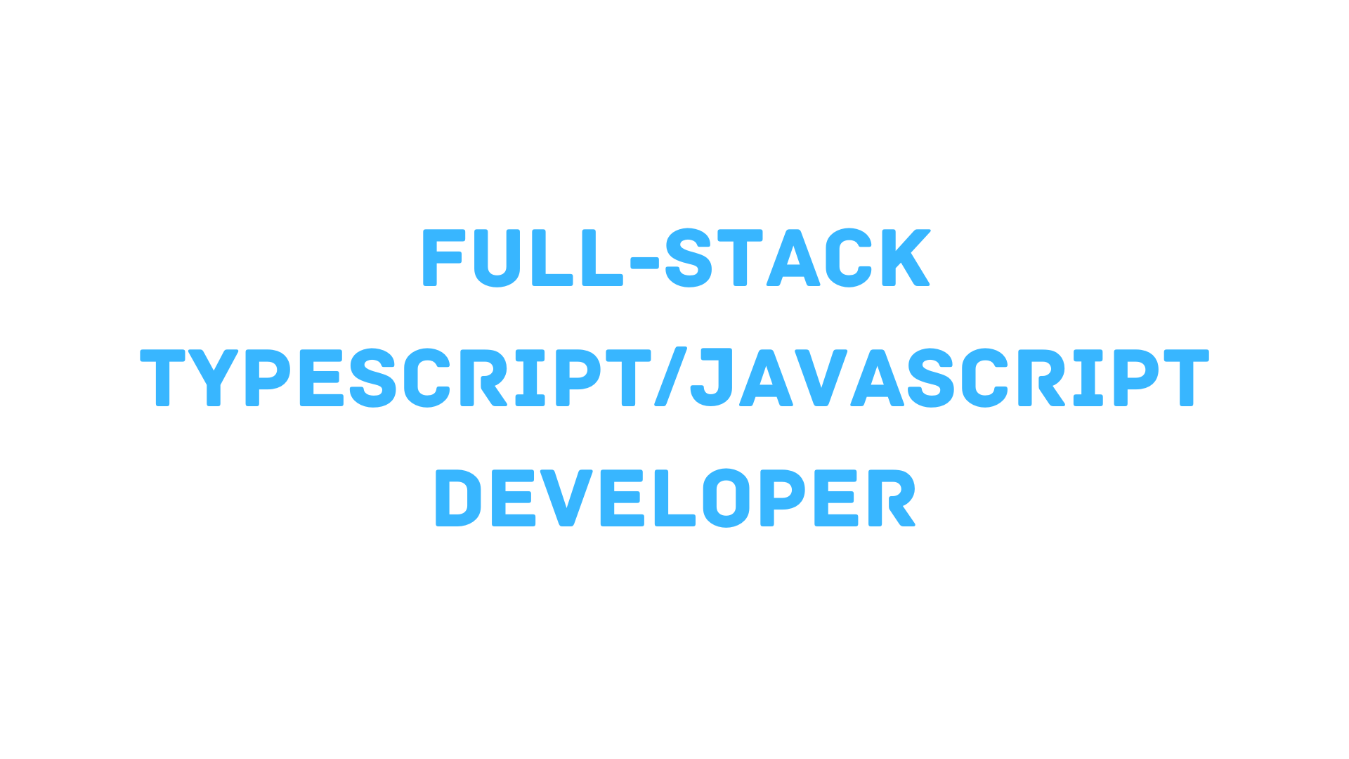 Full-Stack TypeScript:JavaScript Developer | Omnes Group